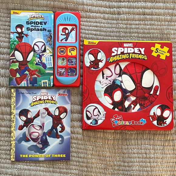 Marvel | Toys | Marvel Spidey Amazing Friends Book Variety Bundle ...